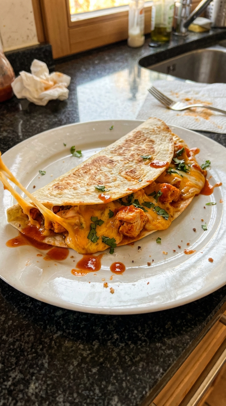 Buffalo Hähnchen Quesadilla Überraschung - Allesgekocht